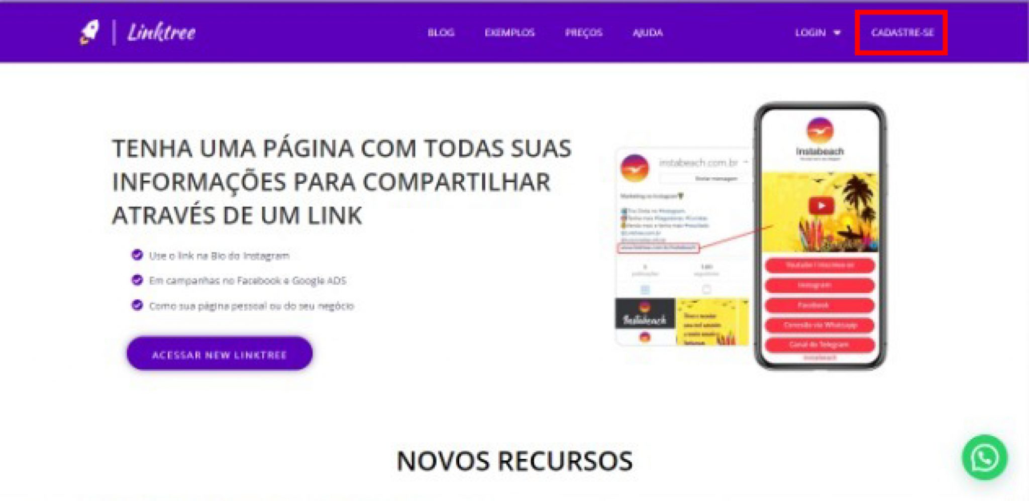 Como criar um Linktree e colocar na bio de Instagram