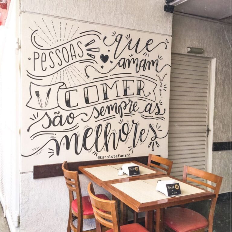 Conheça o Lettering: Decoração para restaurantes e bares