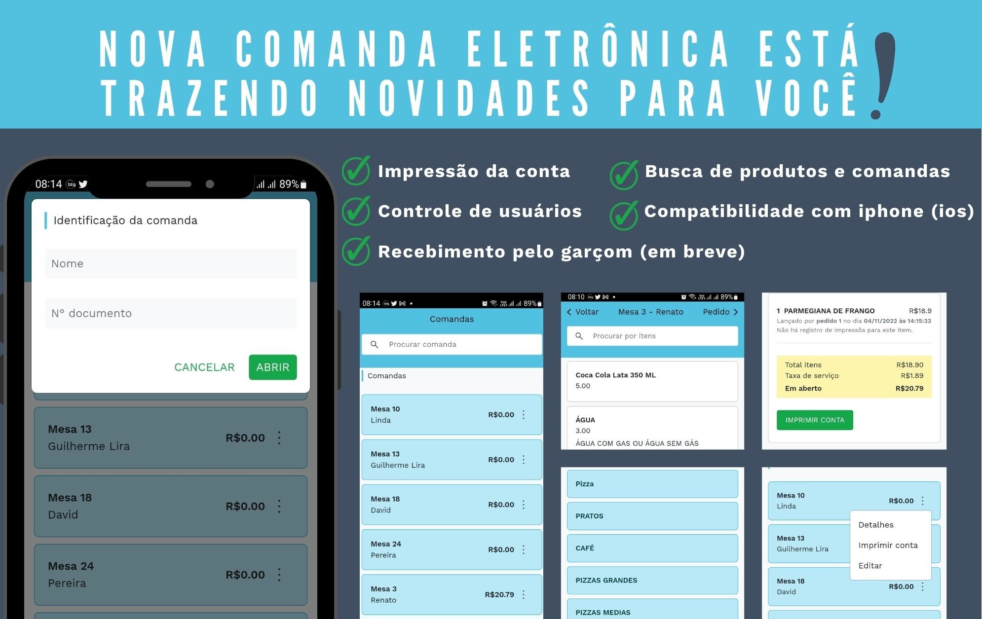 Comanda eletrônica: Conheça as funções do para restaurantes