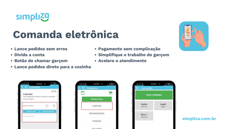Modelos e sistemas de comanda eletrônica para açaíteria - Simpliza