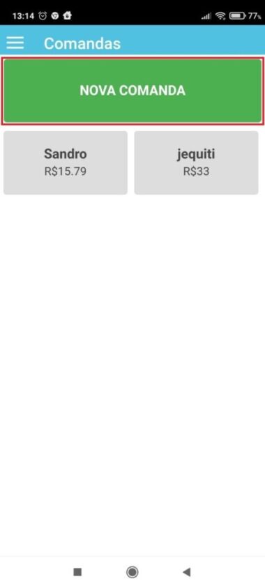 Sistema de comanda digital para restaurantes, bares e lanchonetes